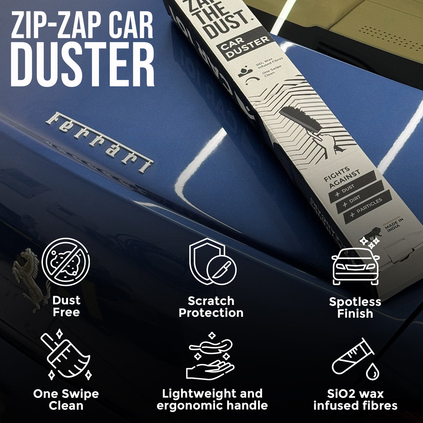 CAR101 ZIP ZAP Car Duster (with Ceramic Wax infused fibres) – Car101
